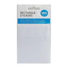 WS Rectangle Handwritable Stickers 21 Labels 76mm X 34mm | Warehouse ...