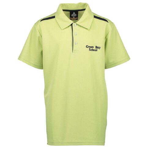 Schooltex Green Bay Intermediate Short Sleeve Polo with Embroidery ...