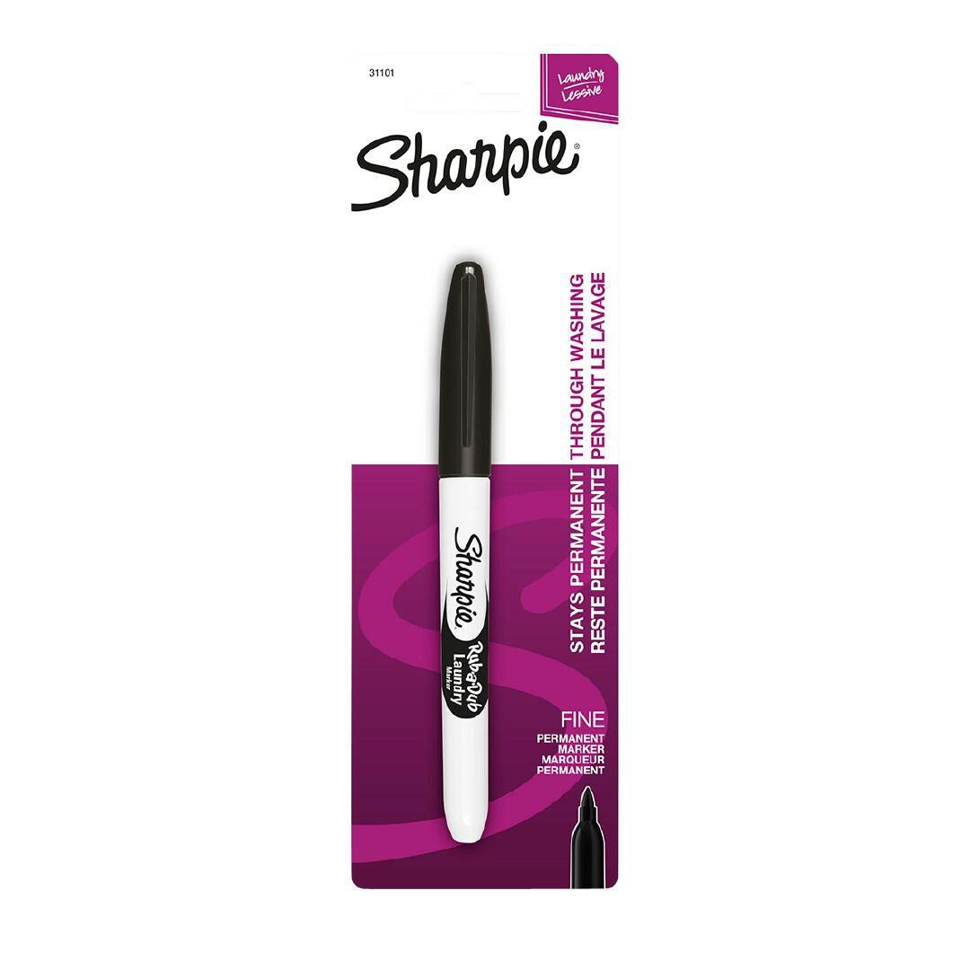 Sharpie Rub A Dub Laundry Marker Black Warehouse Stationery NZ