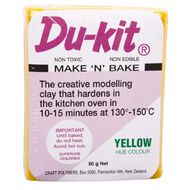 Du-kit Clay Yellow Mid 50g | Warehouse Stationery, NZ