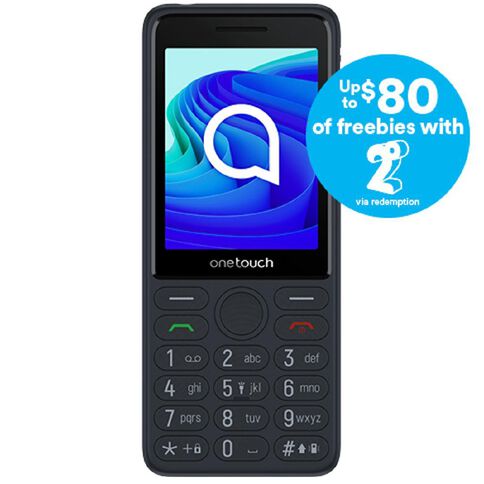 2degrees TCL OneTouch 4042S Bundle Dark Night Grey | Warehouse ...