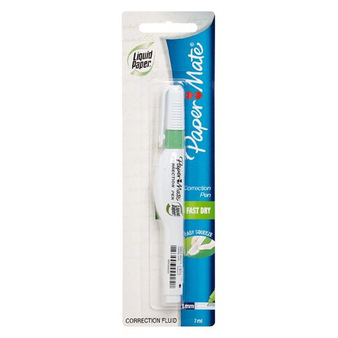 Paper Mate Liquid Paper Correction Pen 7ml White | Warehouse Stationery, NZ