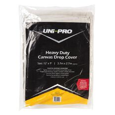 Unipro Heavy Duty Canvas Drop Sheet 3.7m x 2.7m | Warehouse Stationery, NZ