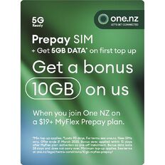 One NZ Prepay Triple Sim with Bonus 5GB | Warehouse Stationery, NZ