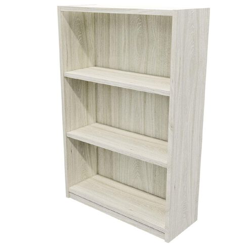 Zealand Commercial Bookcase 3 Tier Coastal Elm | Warehouse Stationery, NZ