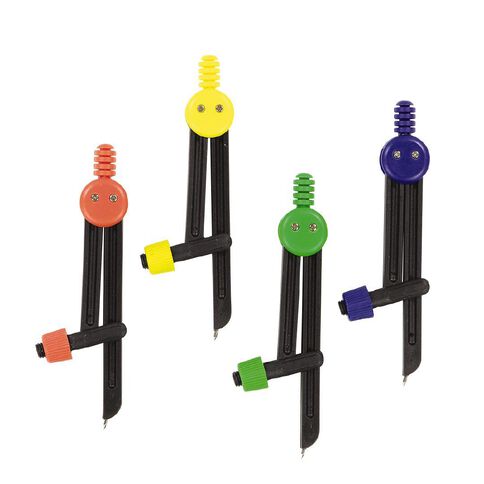 WS Plastic Kin Compass Assorted | Warehouse Stationery, NZ