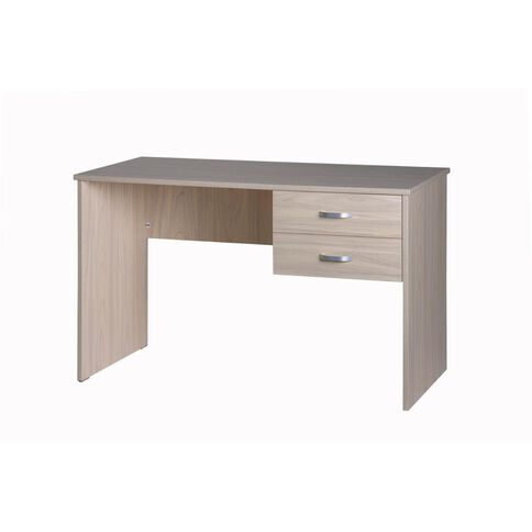 Zealand 2 Drawer Desk Coastal Elm | Warehouse Stationery, NZ