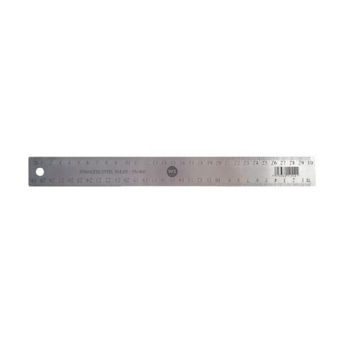 WS Ruler Metal 30cm | Warehouse Stationery, NZ