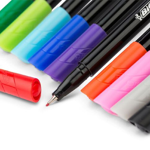 Bic Intensity Fineliner Fine Point Pens Assorted 10 Pack | Warehouse ...