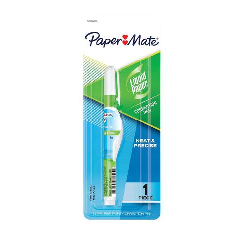 Paper Mate Liquid Paper Correction Pen 7ml White | Warehouse Stationery, NZ