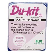 Du-kit Clay Blue Mid 50g | Warehouse Stationery, NZ