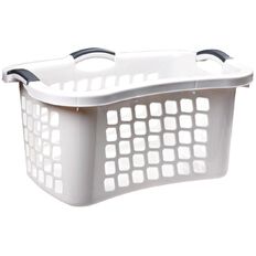 Taurus Laundry Basket White | Warehouse Stationery, NZ