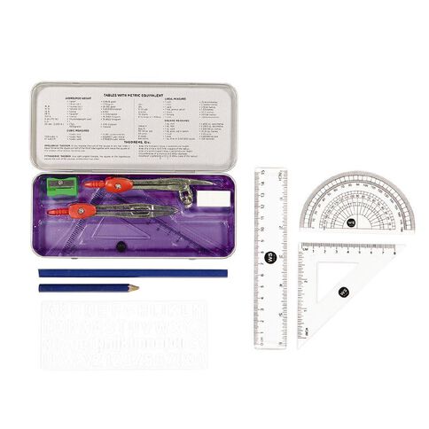 WS Math Set Value 10 Piece Mixed Assortment | Warehouse Stationery, NZ