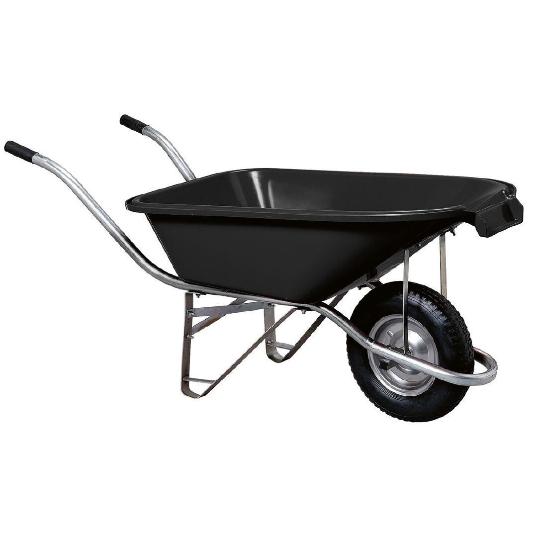 Kiwi Garden Plastic Pourer Wheelbarrow Black 90L Warehouse Stationery NZ