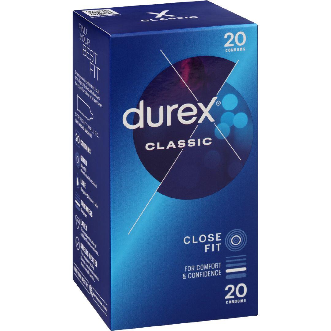 Durex Classic Condoms 20 Pack | Warehouse Stationery, NZ