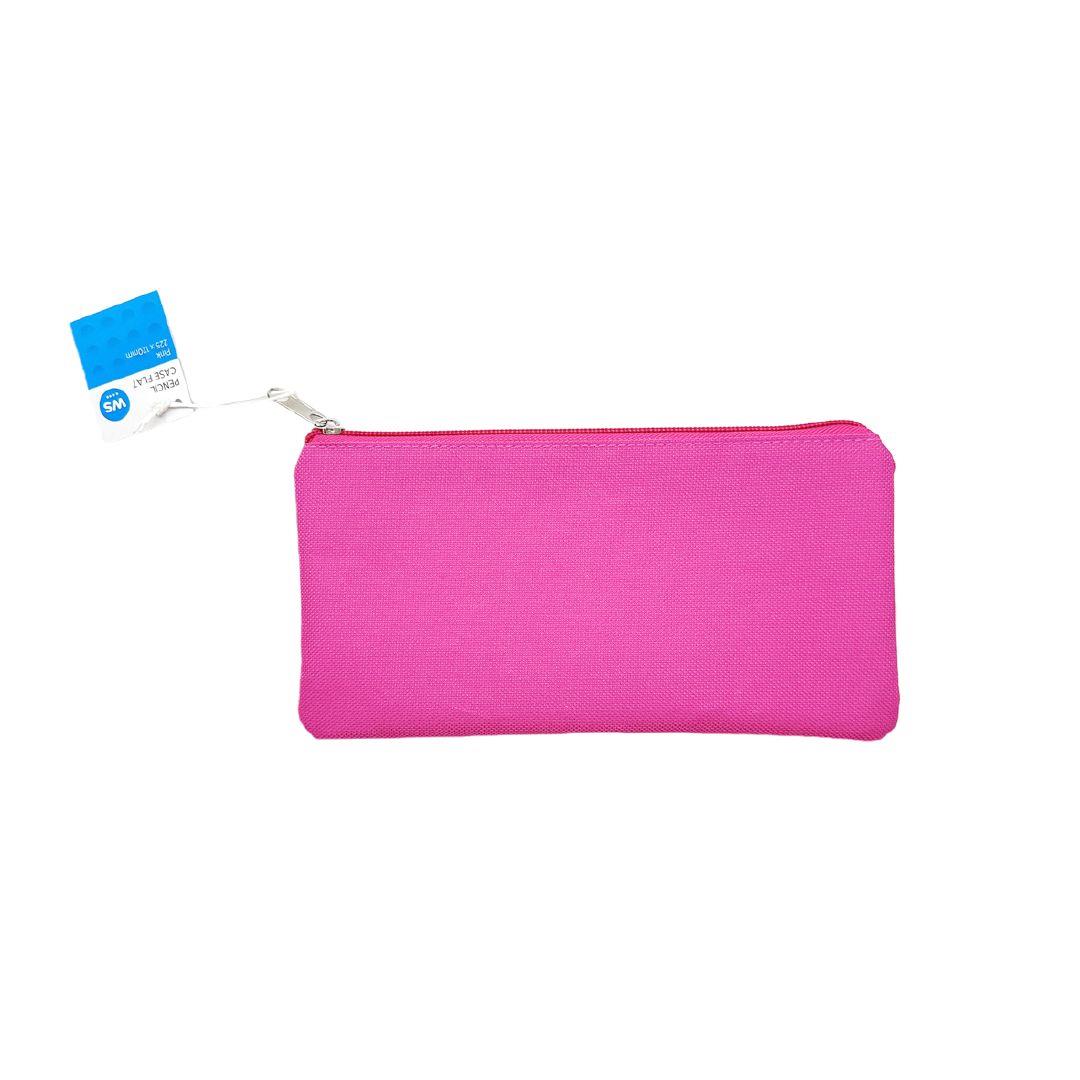 WS Colour Pop Flat Pencil Case Pink | Warehouse Stationery, NZ