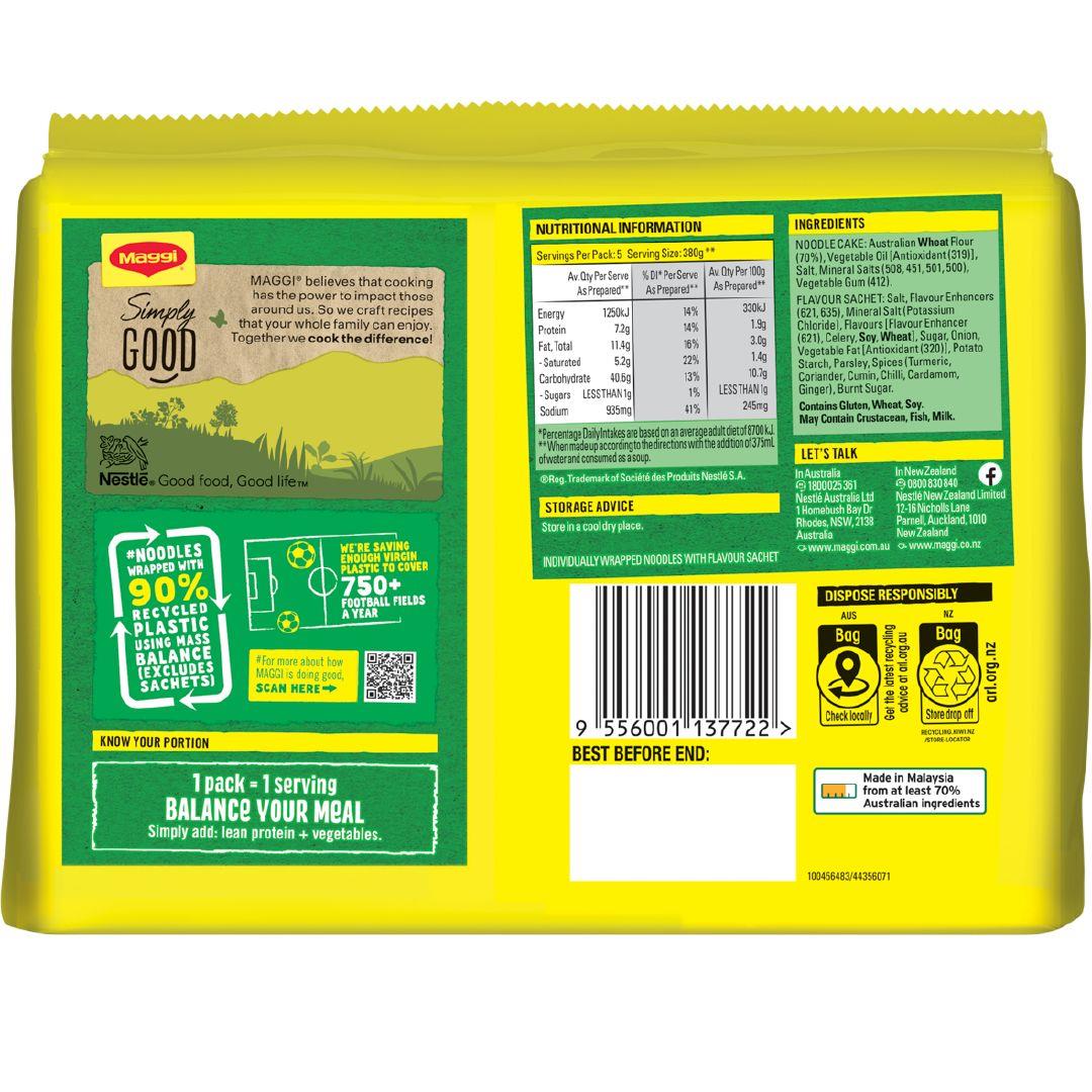 Maggi 2 Minute Noodles Chicken 5 Pack | Warehouse Stationery, NZ