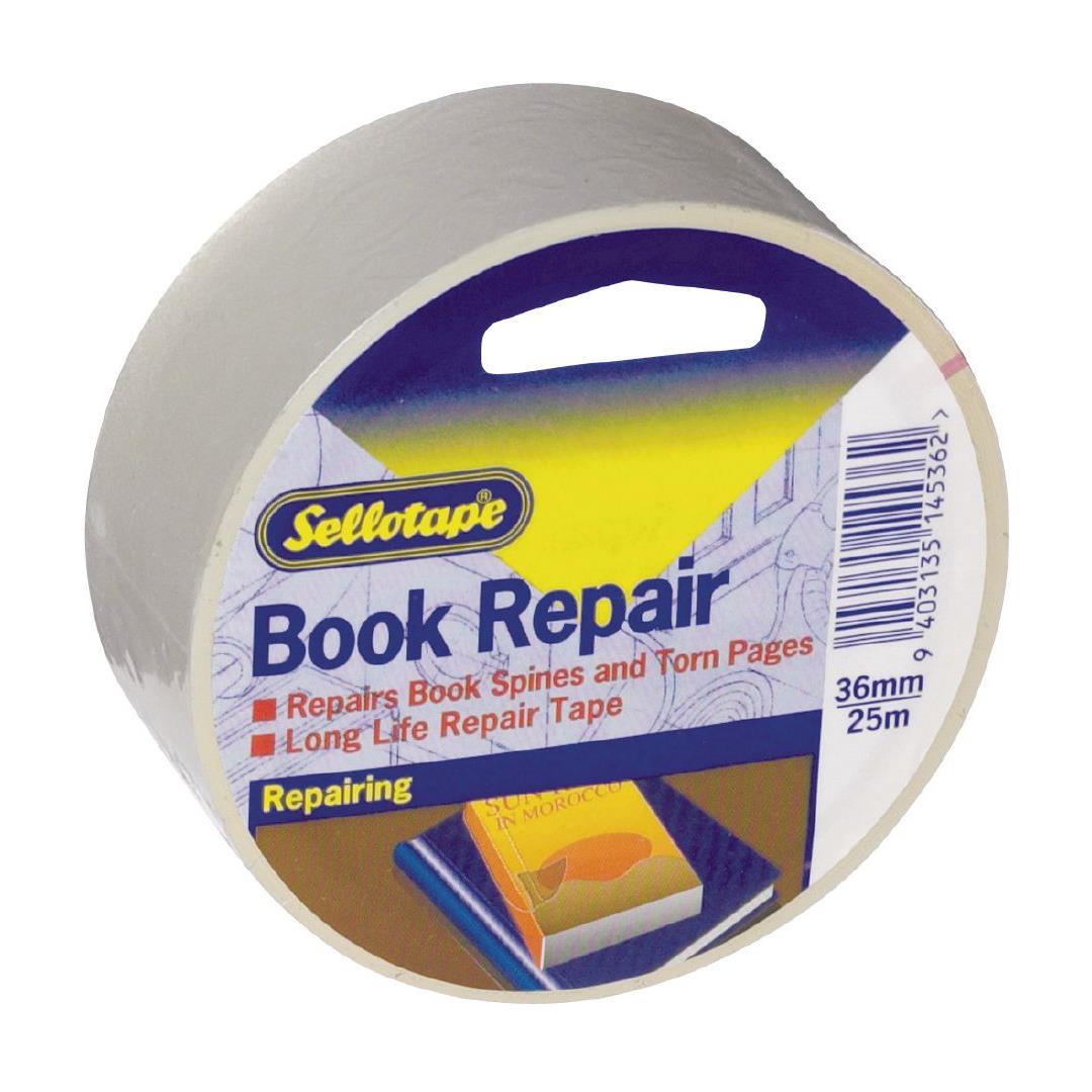 Sellotape Book Repair Tape 36mm x 25m Clear | Warehouse Stationery, NZ