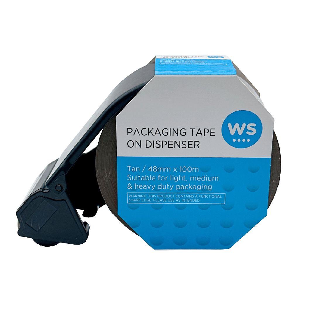 WS WS Packaging Tape On Dispenser Tan 48mm X 100m | Warehouse ...