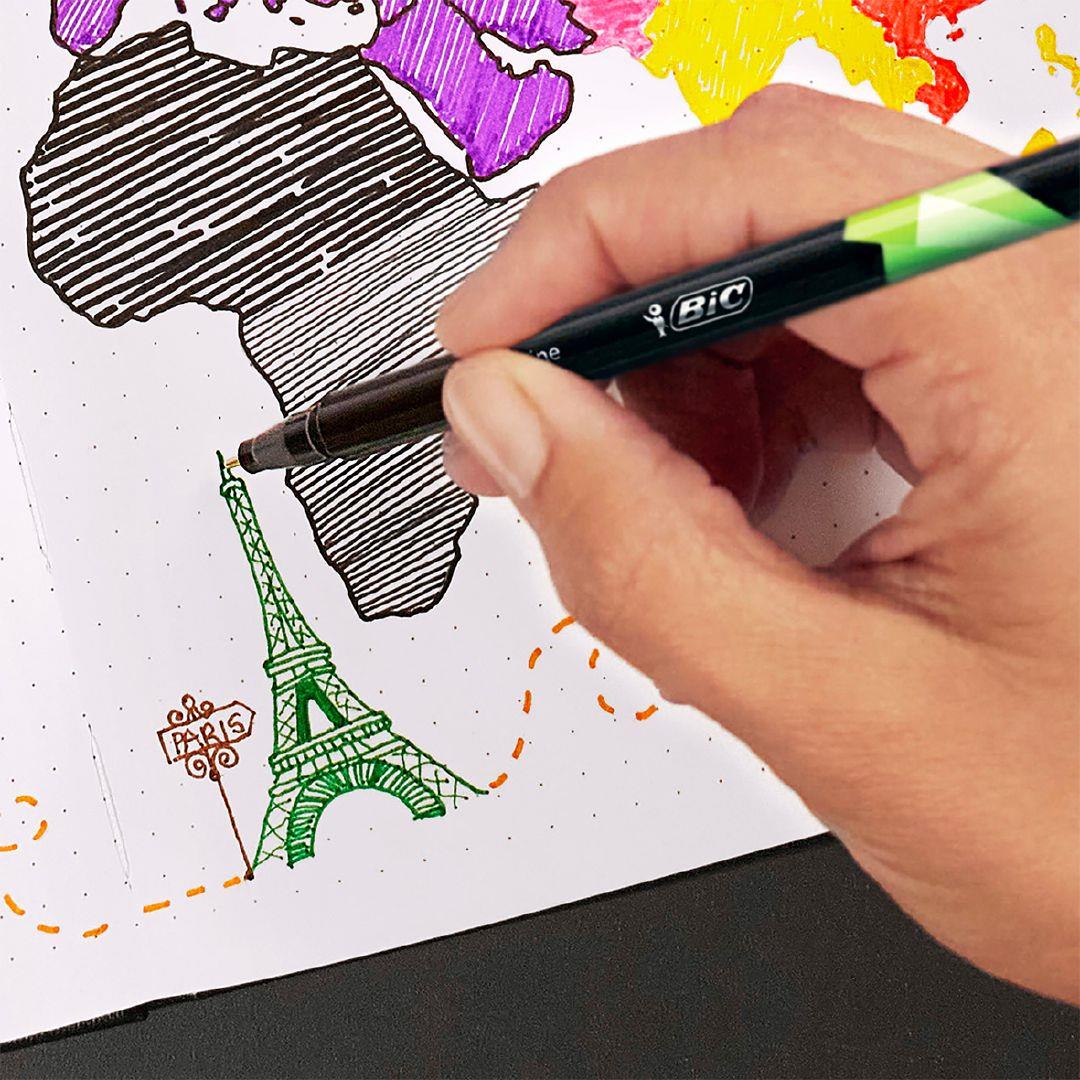 Bic Intensity Fineliner Fine Point Pens Assorted 10 Pack | Warehouse ...