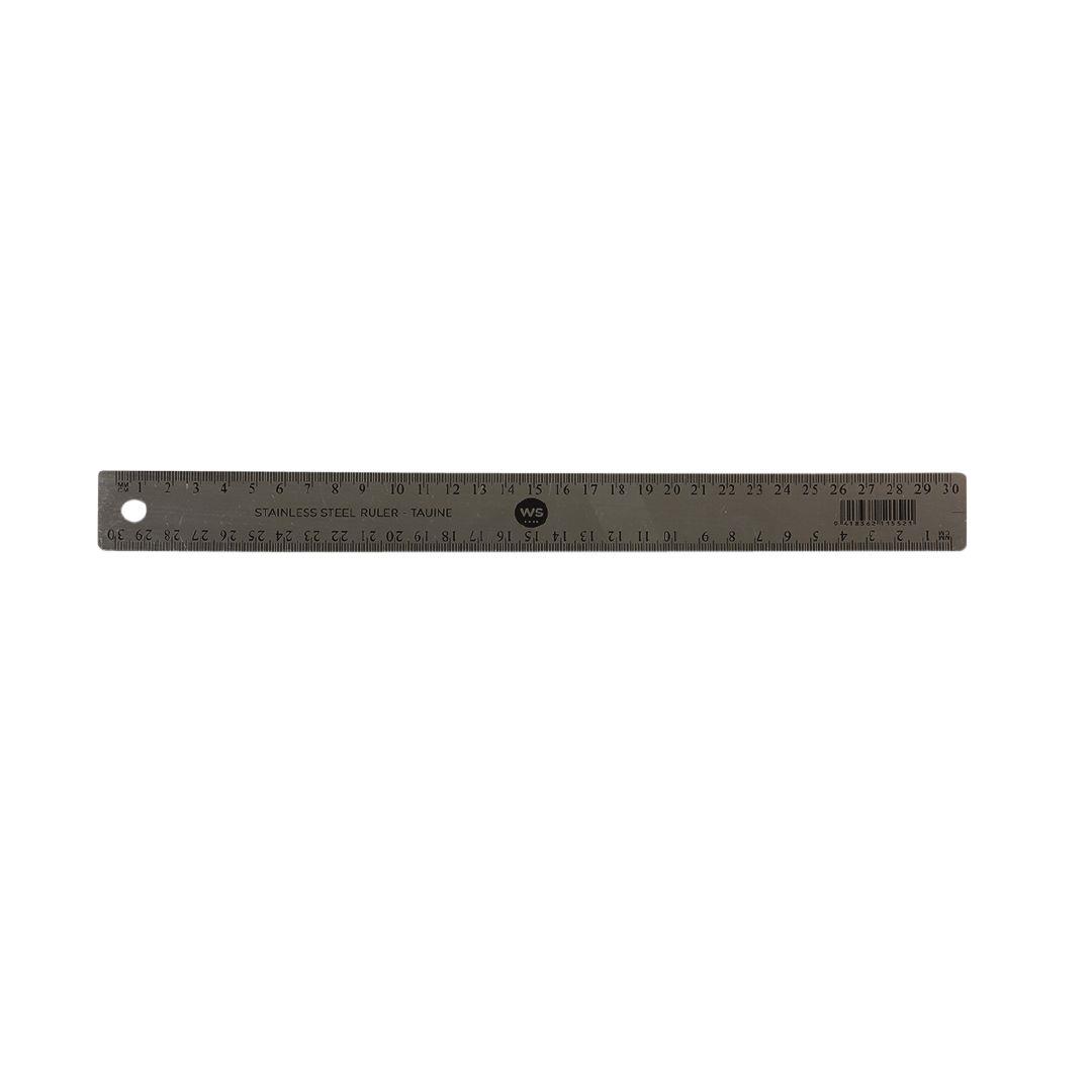 WS Ruler Metal 30cm | Warehouse Stationery, NZ