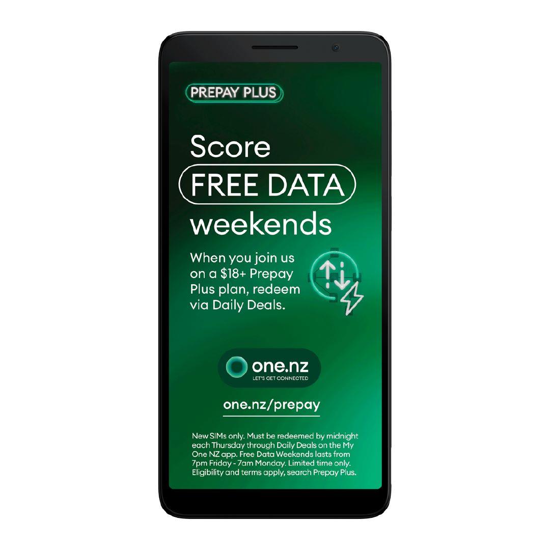 One NZ Smart M25 4G Locked with One NZ SIM Black | Warehouse Stationery, NZ