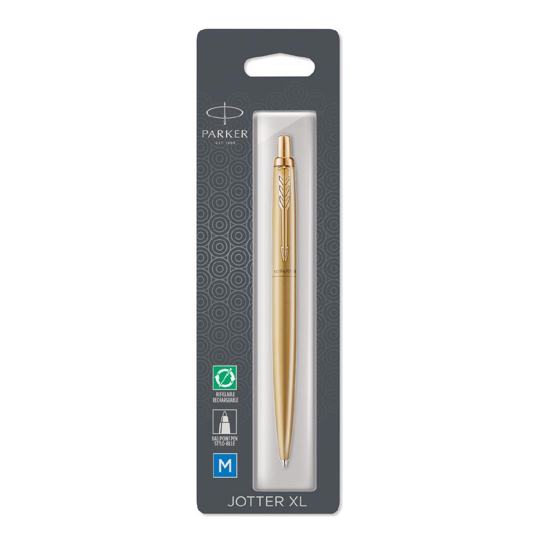 Parker Jotter XL Monochrome Gold Ballpoint Pen Blue | Warehouse ...