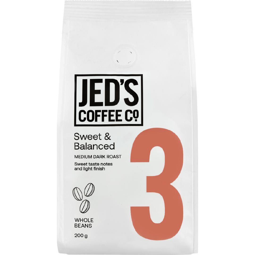 Jed's No.3 Strong Coffee Whole Beans 200g | Warehouse Stationery, NZ