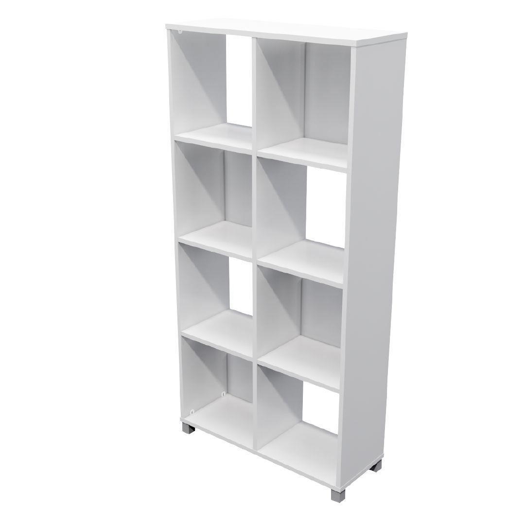 Zealand 8 Cube Cubby White White | Warehouse Stationery, NZ