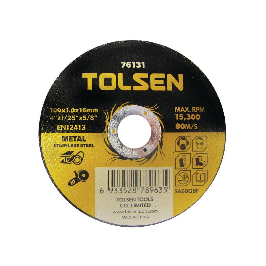 Tolsen Metal Cutting Disc 100mm x 1.0mm x 16mm 10 Pack | Warehouse ...