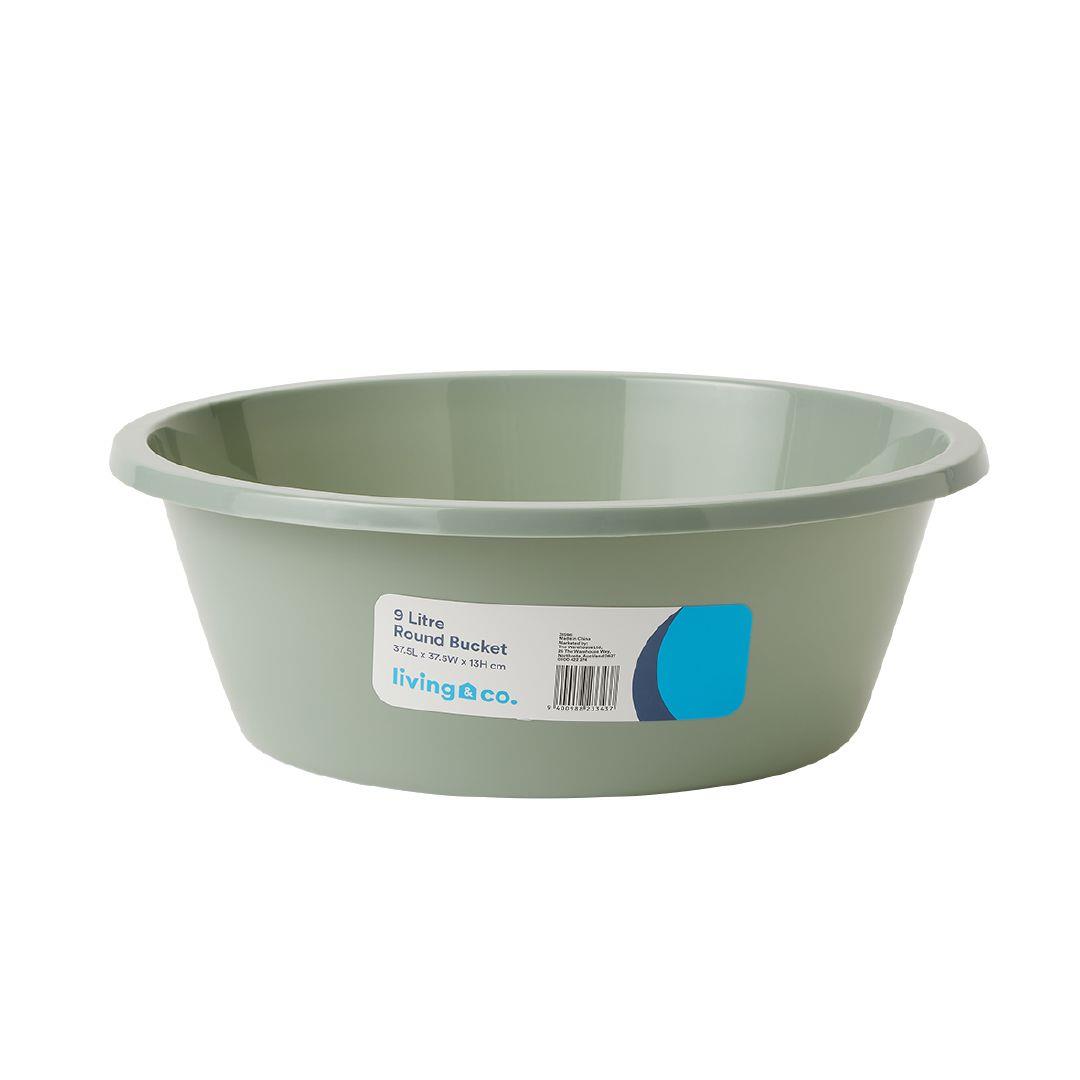 Living & Co Bucket Round Assorted 9L | Warehouse Stationery, NZ