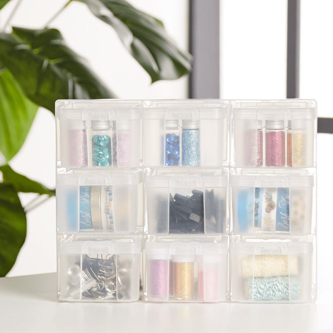 Uniti Plastic Storage Box with 9 Compartments | Warehouse Stationery, NZ