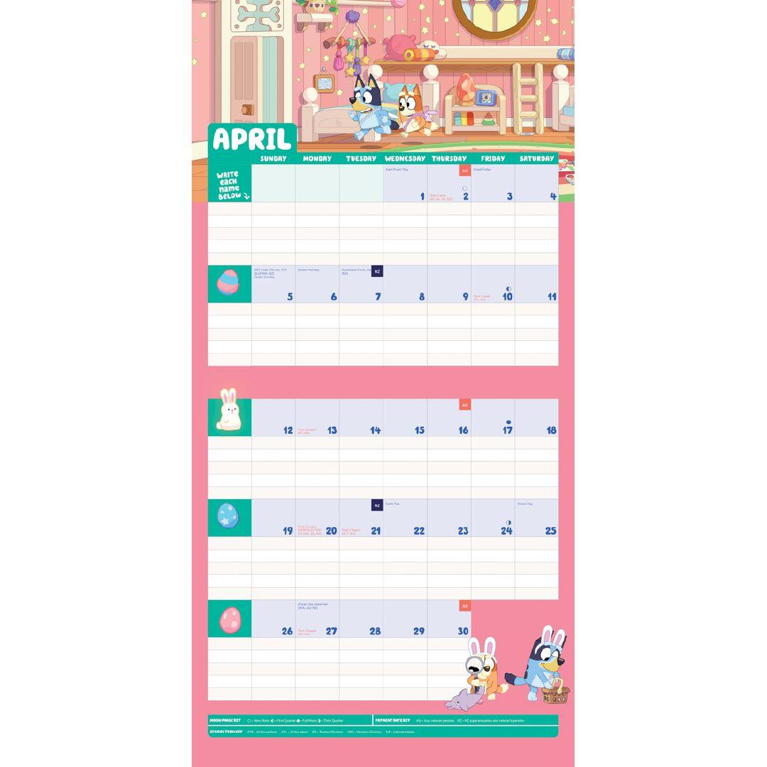Bluey Family Planner 2026 Square | Warehouse Stationery, NZ