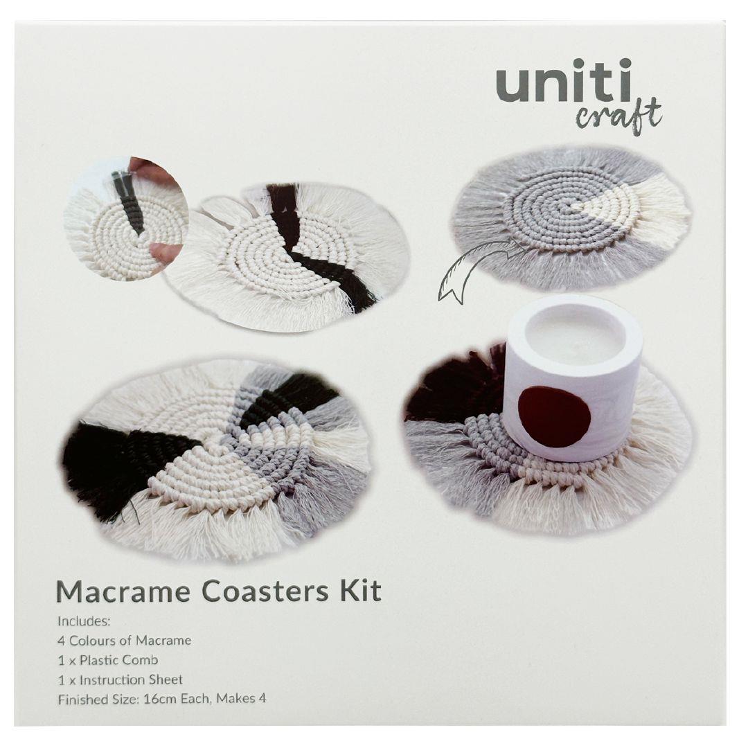 Uniti Macrame Coasters Kit | Warehouse Stationery, NZ
