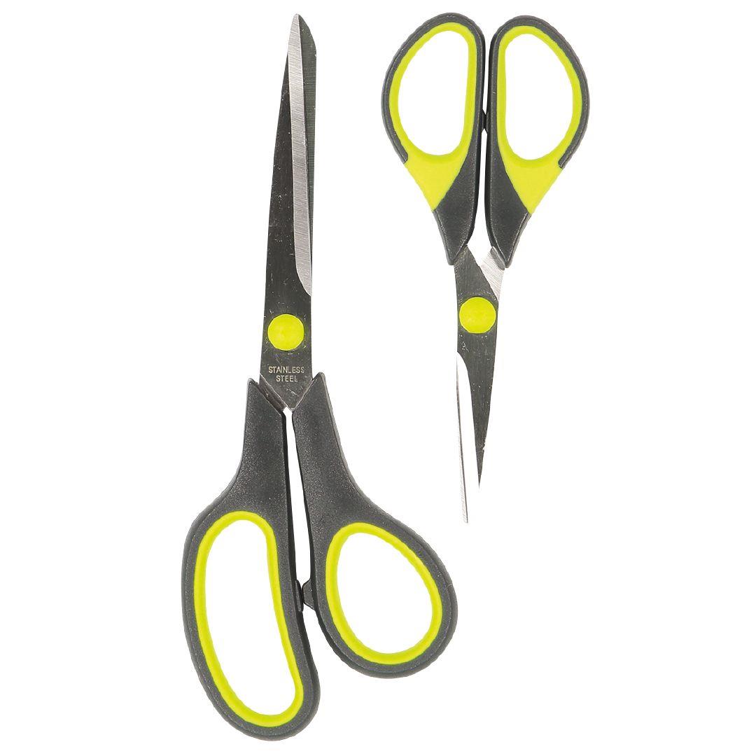 WS Scissors Soft Grip 6/8 inch Grey | Warehouse Stationery, NZ
