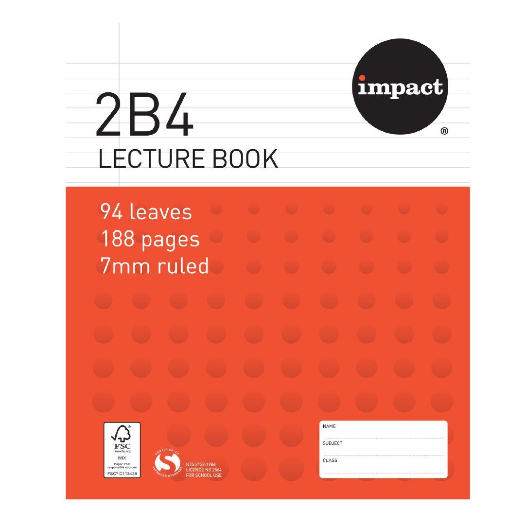 WS Lecture Book 2B4 7mm Ruled Hardcover 94 Leaf | Warehouse Stationery, NZ