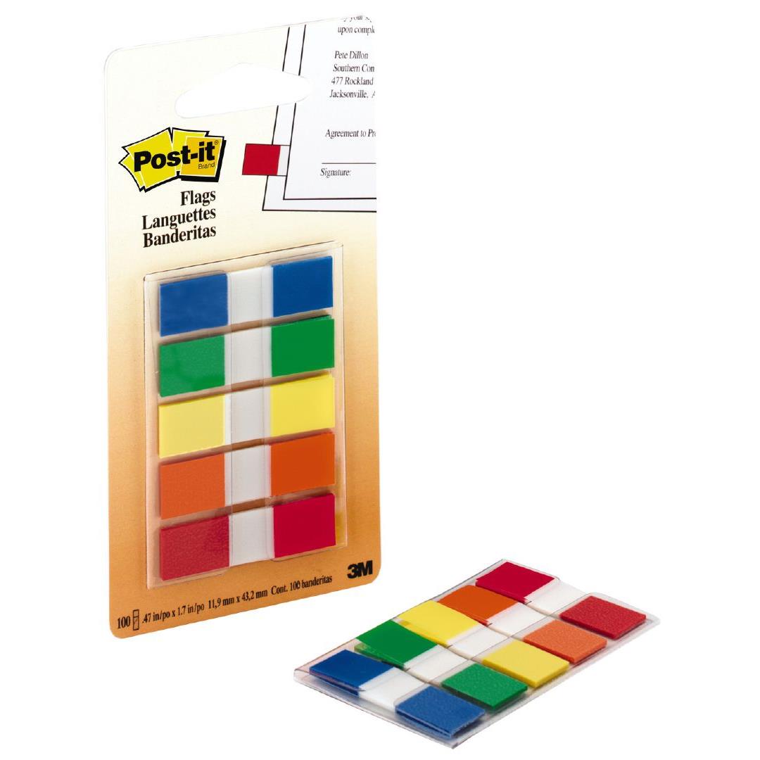 Post-It Flags 683-5CF Mini Dispenser 11.9 x 43.2mm | Warehouse ...