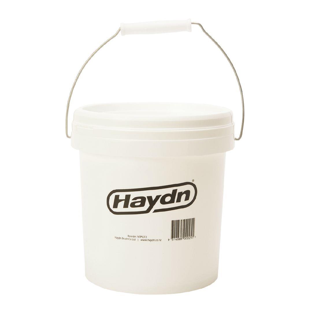 Haydn Paint Pot Plastic and Lid 4L | Warehouse Stationery, NZ