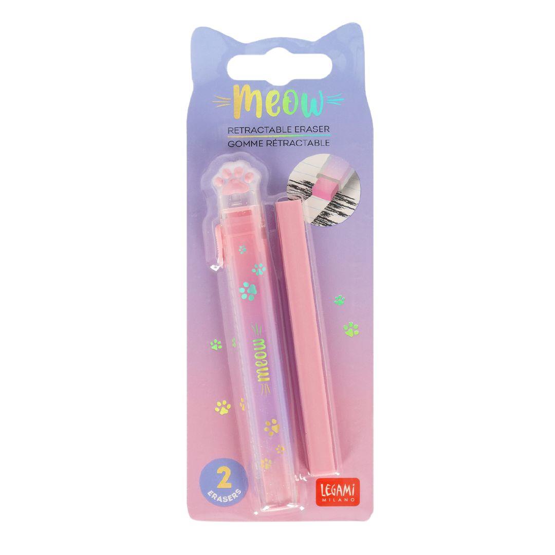 Legami Retractable Eraser Meow Kitty | Warehouse Stationery, NZ