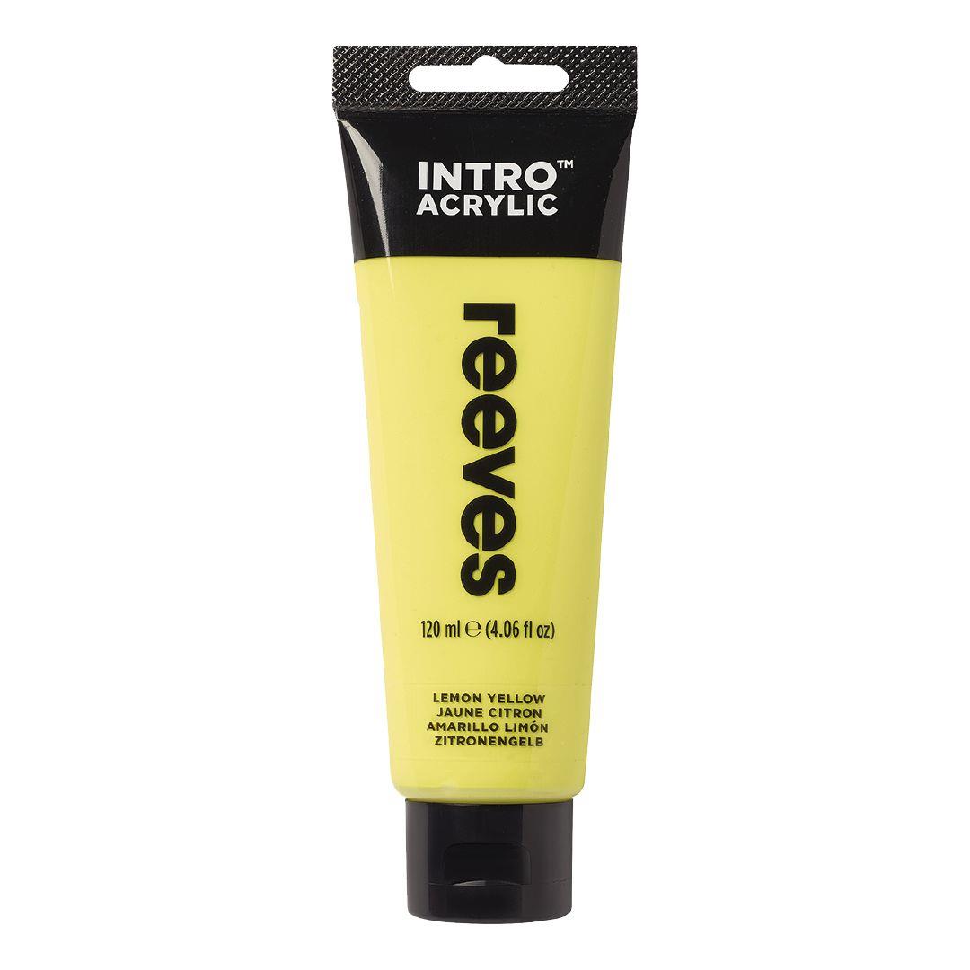 Reeves Intro Acrylic Paint Lemon Yellow 100ml 100ml | Warehouse ...