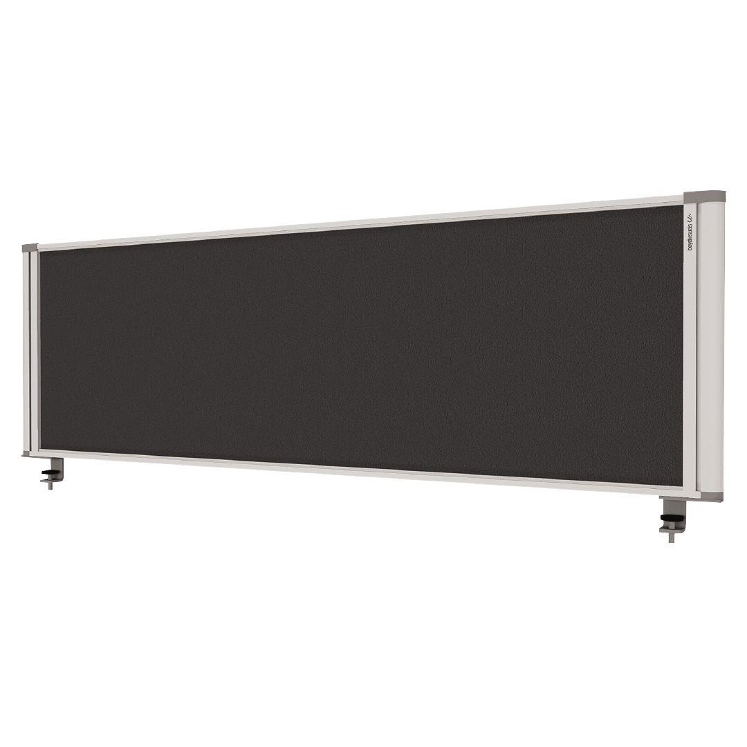 Boyd Visuals Desk Mounted Partition 1460W Grey | Warehouse Stationery, NZ