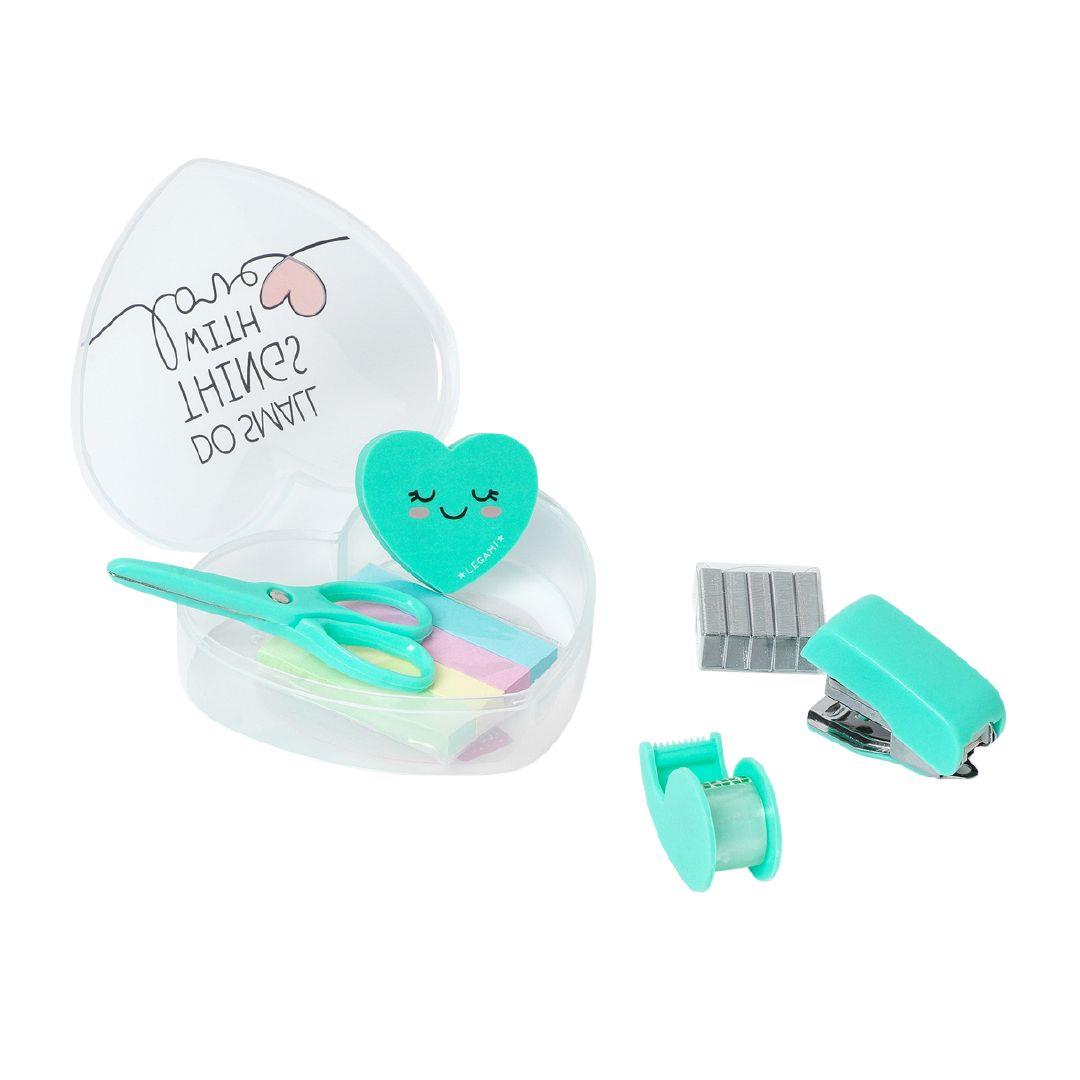 Legami Mini Stationery Set Heart | Warehouse Stationery, NZ