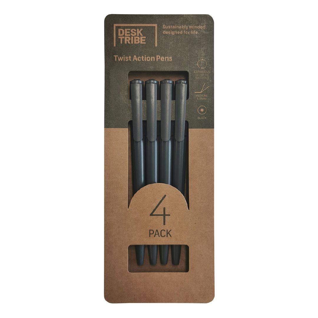 Desk Tribe Pen Wheatstraw 4 Pack Black Black 4 Pack | Warehouse ...