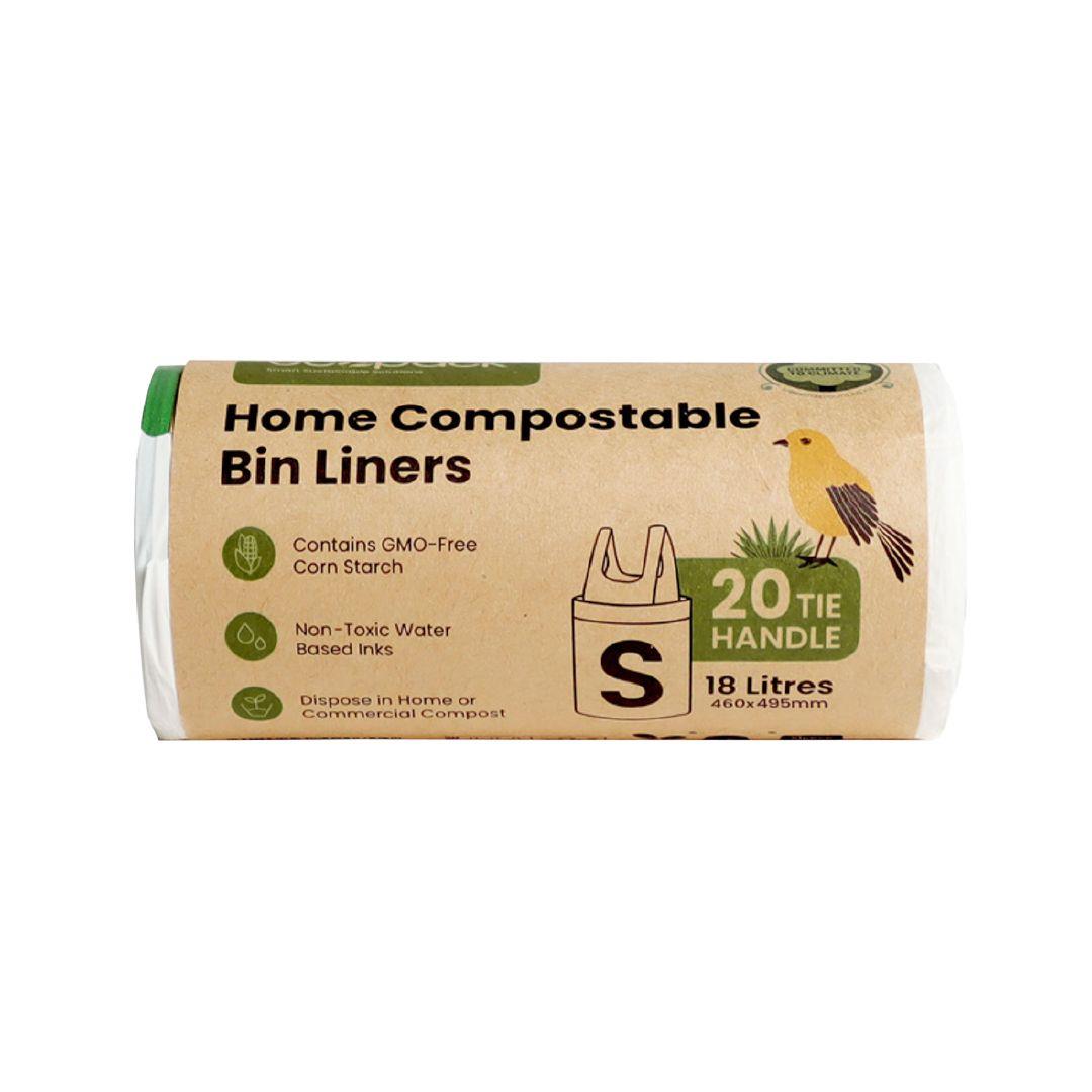 Ecopack Compostable Bin liners 18L 20pk | Warehouse Stationery, NZ
