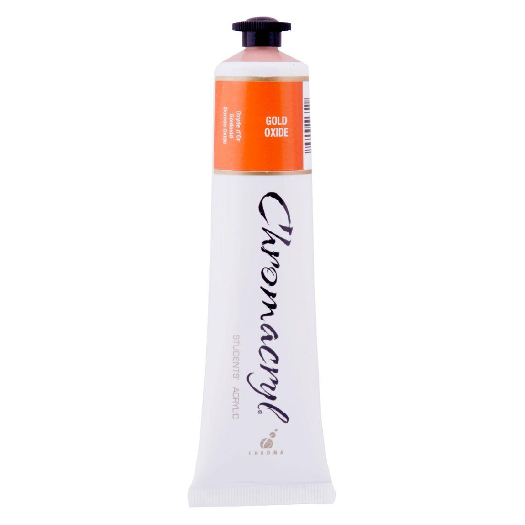 Chromacryl Acrylic Paint Oxide Gold 75ml | Warehouse Stationery, NZ