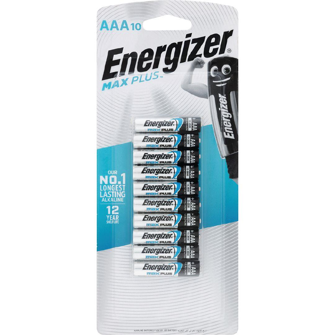 Energizer Max Plus Advanced Batteries AAA 10 Pack | Warehouse ...