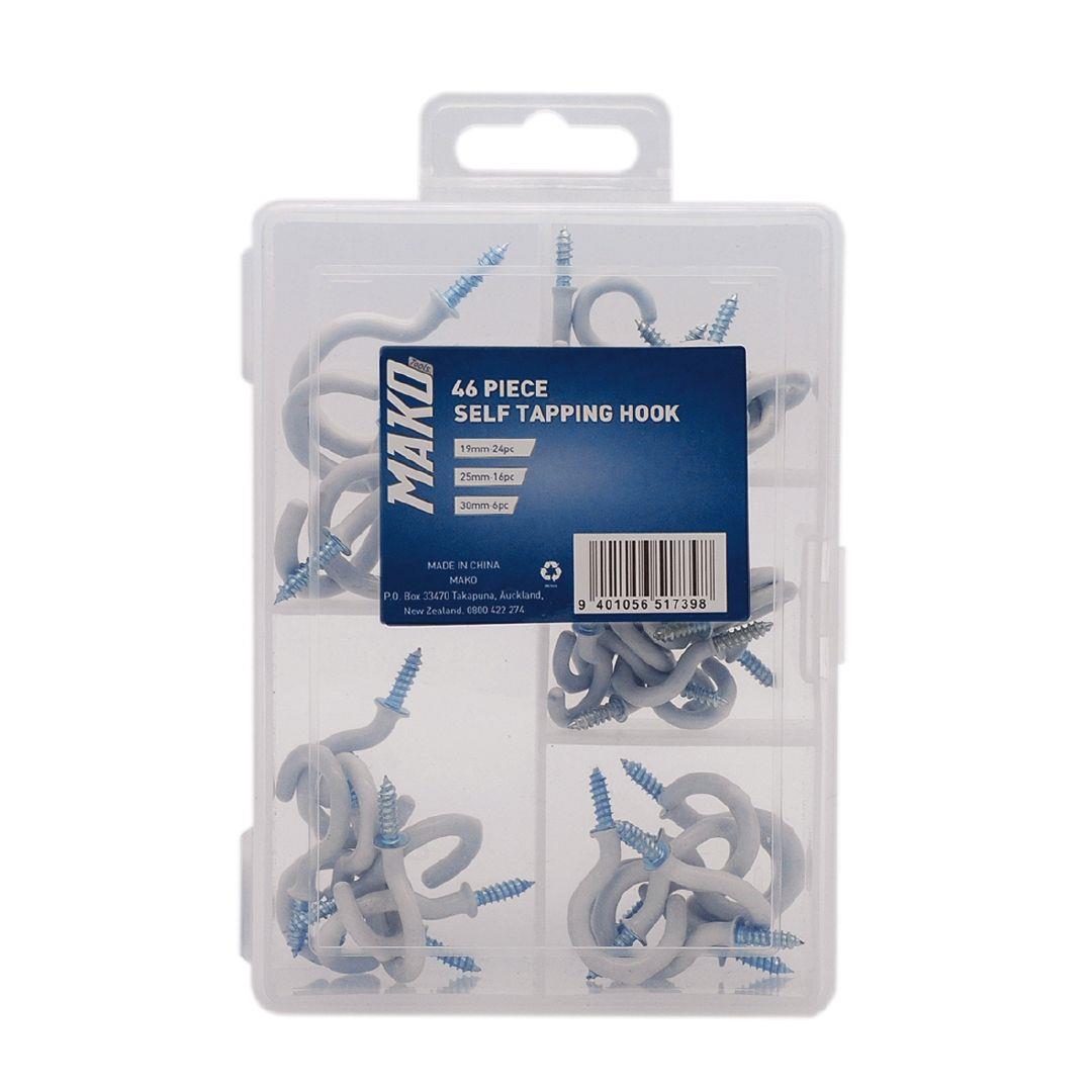 Mako 46 Piece Self Tapping Hook Set | Warehouse Stationery, NZ