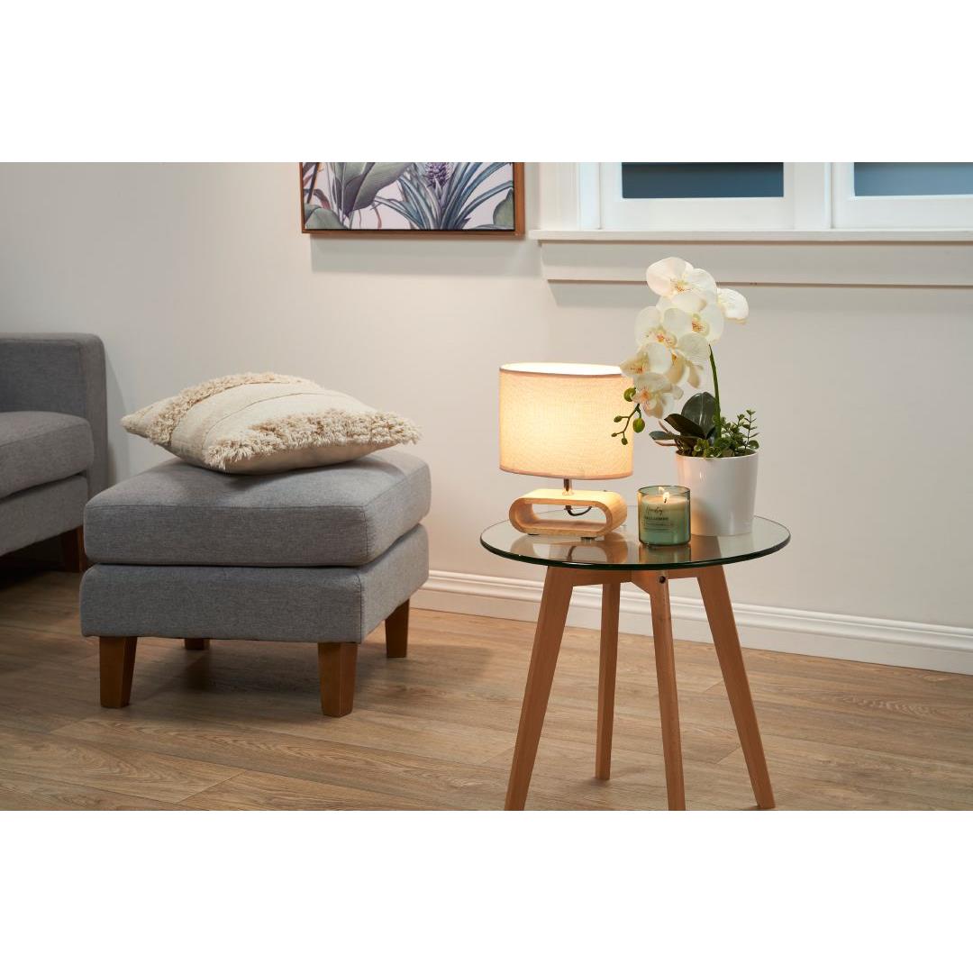 Living & Co Enzo Lamp Natural | Warehouse Stationery, NZ