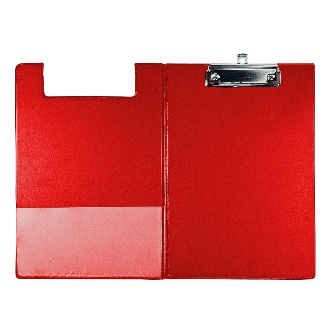 WS Clipboard Single PVC Red Mid Foolscap | Warehouse Stationery, NZ