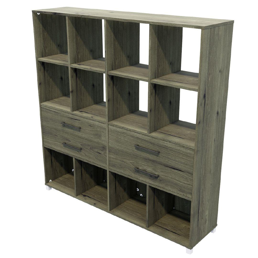 Zealand 12 Cubby with 4 Drawers Coronet Beech | Warehouse Stationery, NZ